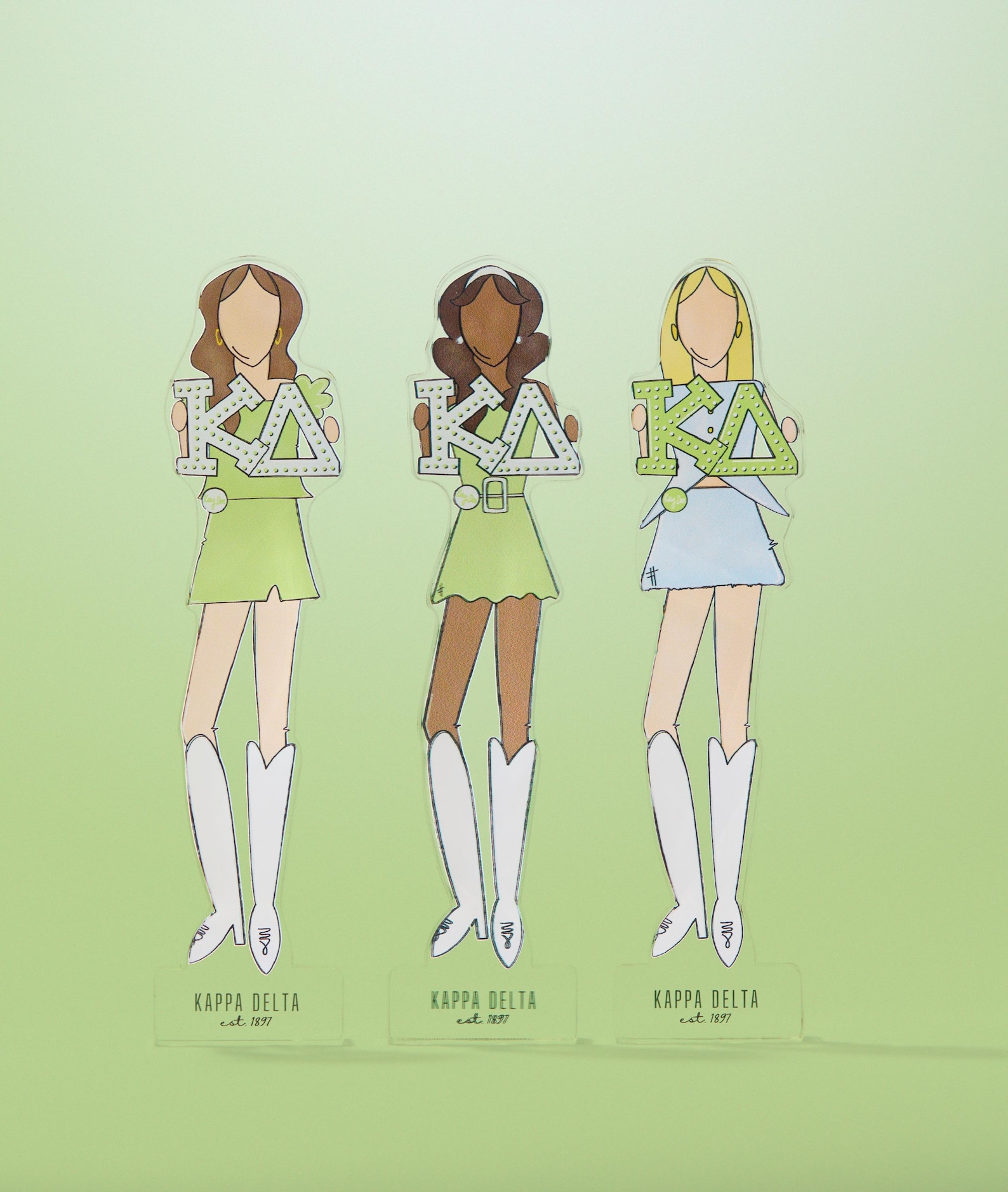 Kappa Delta Acrylic Block Shelfie | Sorority Art Block | Greek Dorm ...
