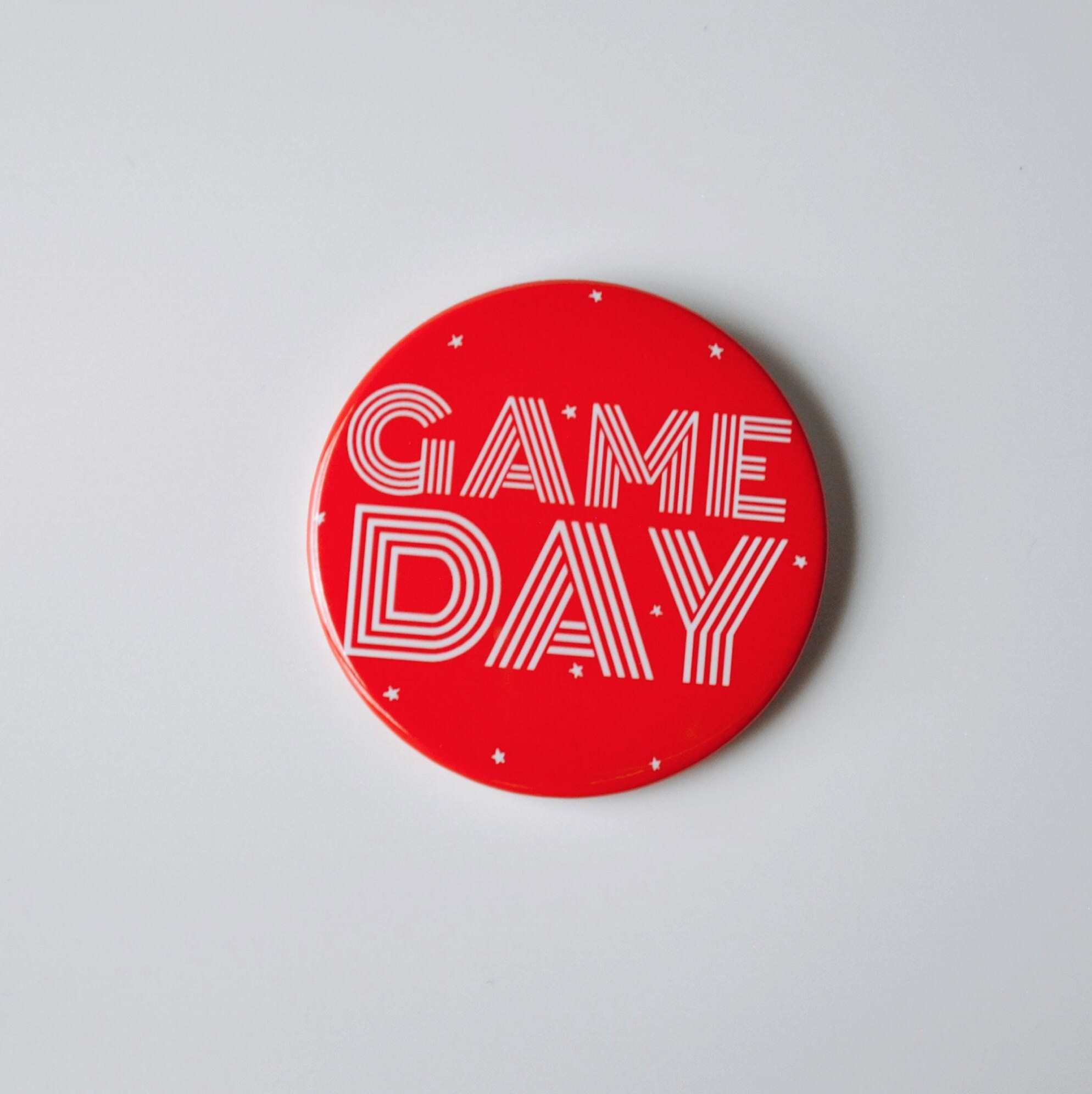 Red Game Day Tailgate Buttons | Game Day Pins | College Football ...