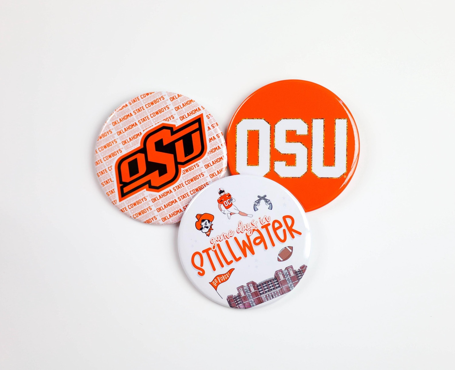 Oklahoma State University Game Day Buttons | Gameday Pins | College ...