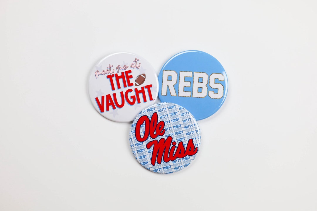 Ole Miss Game Day Buttons | Gameday Pins | College Football | Tailgate ...