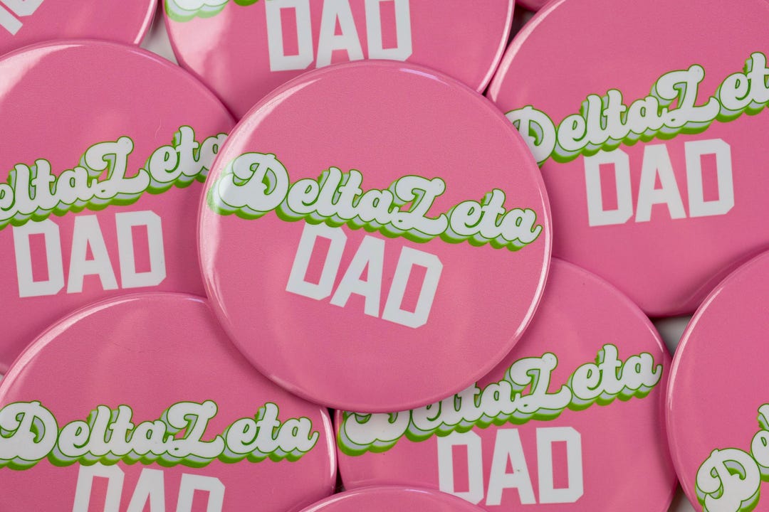 Delta Zeta Dad Game Day Tailgate Buttons | Game Day Pins | College ...