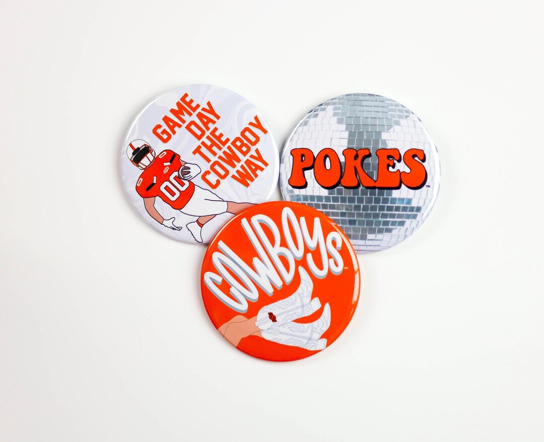 Oklahoma State University Game Day Buttons | Gameday Pins | College ...