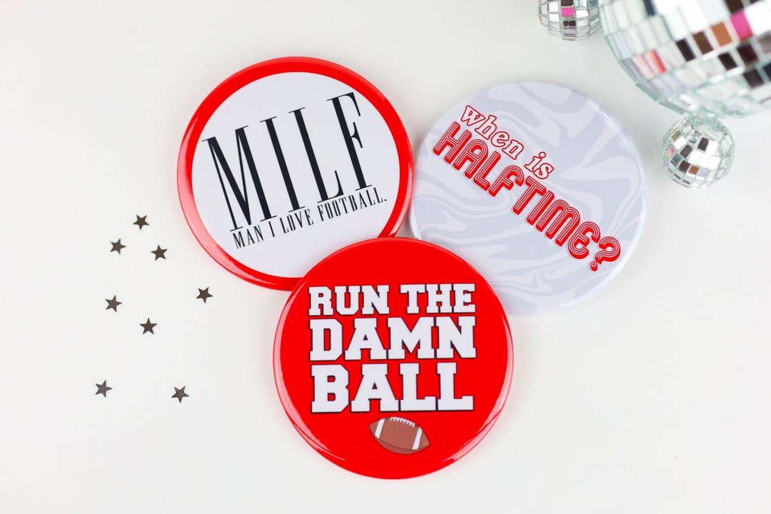 Red Game Day Tailgate Buttons | Game Day Pins | College Football ...