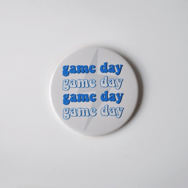 Blue Game Day Tailgate Buttons Game Day Pins College - Etsy