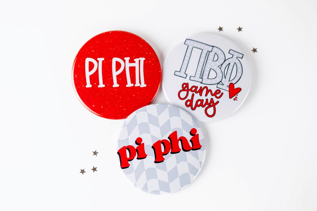 Pi Beta Phi Greek Game Day Tailgate Buttons | Game Day Pins | College ...