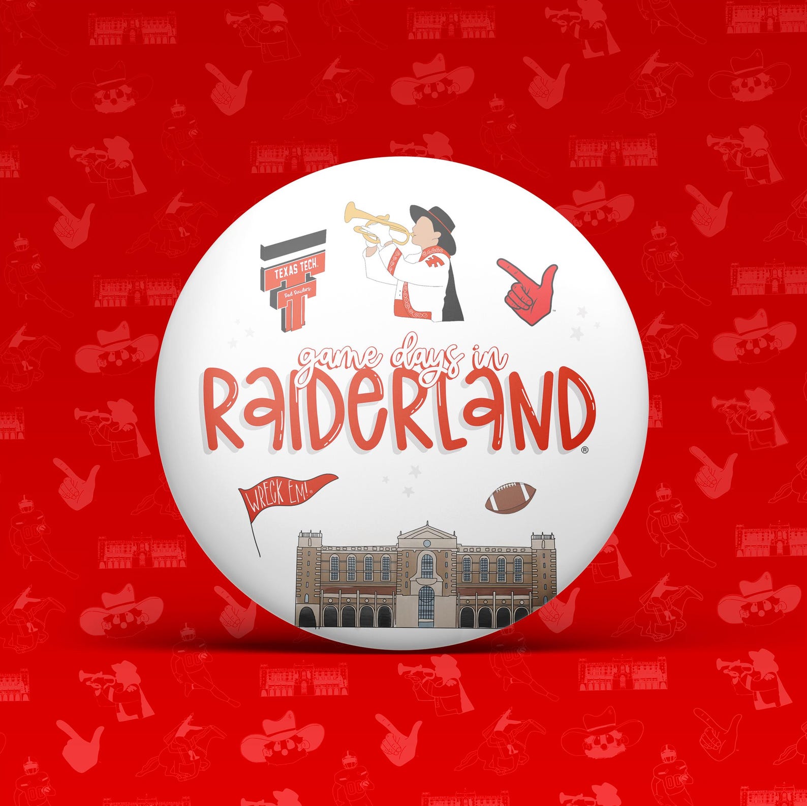 TEXAS TECH Game Day Buttons | Gameday Pins | College Football ...