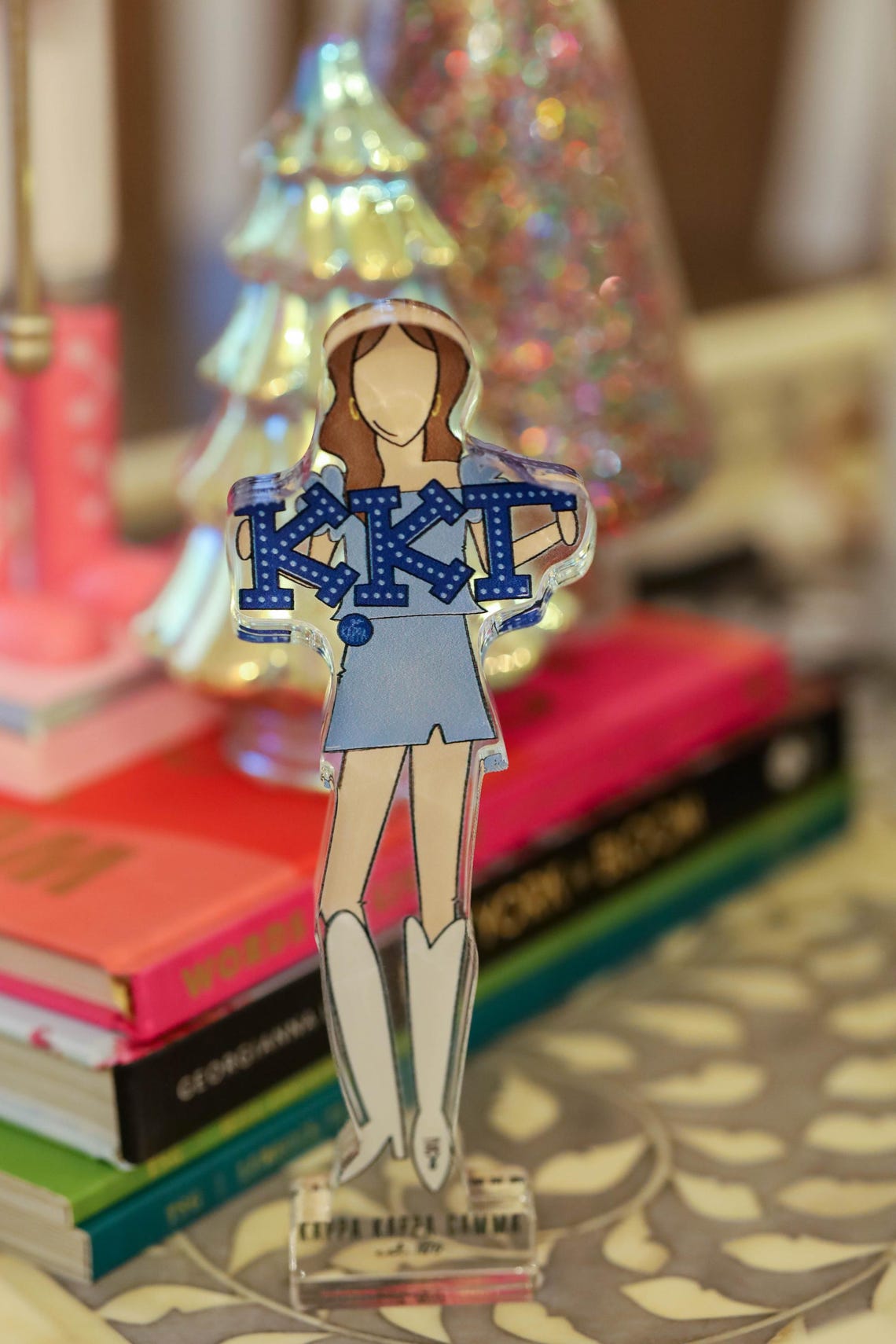 Kappa Kappa Gamma Acrylic Block Shelfie | Sorority Art Block | Greek ...
