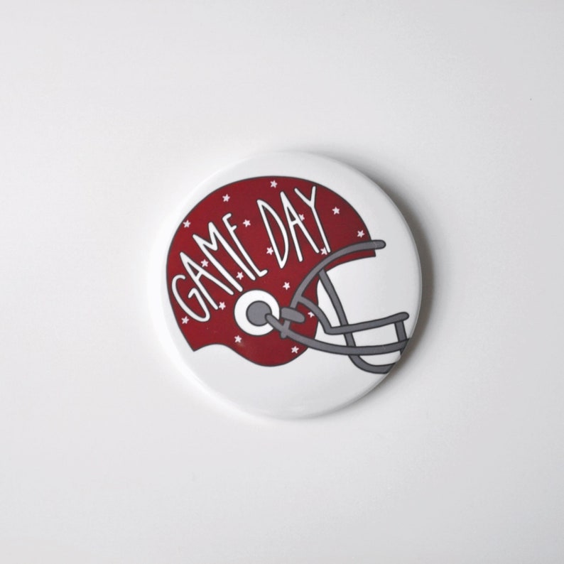 Maroon Game Day Tailgate Buttons Game Day Pins College - Etsy