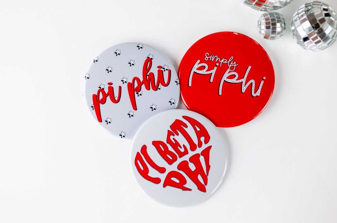 Pi Beta Phi Greek Game Day Tailgate Buttons | Game Day Pins | College ...