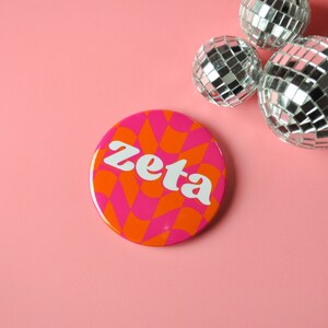 Zeta Greek Game Day Tailgate Buttons | Game Day Pins | College Football ...