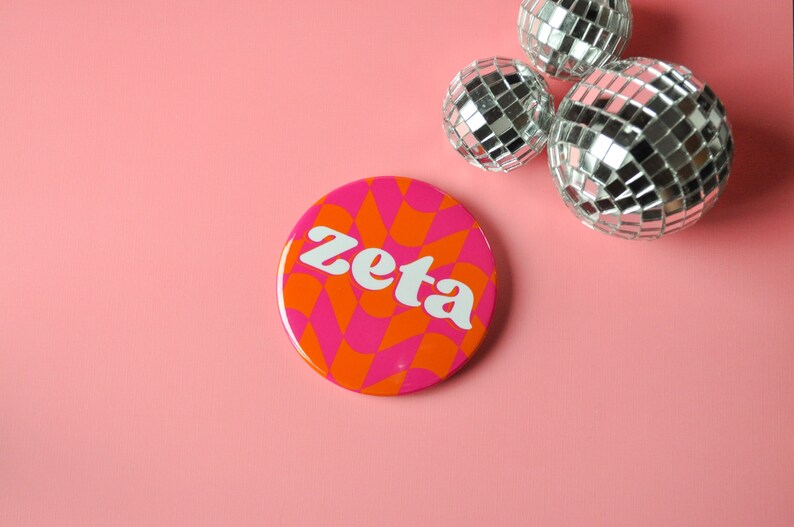 Zeta Greek Game Day Tailgate Buttons Game Day Pins College - Etsy