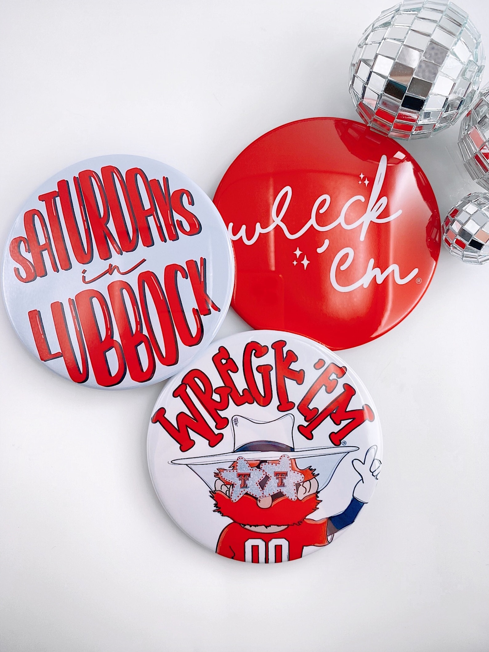 TEXAS TECH Game Day Buttons Gameday Pins College Football - Etsy