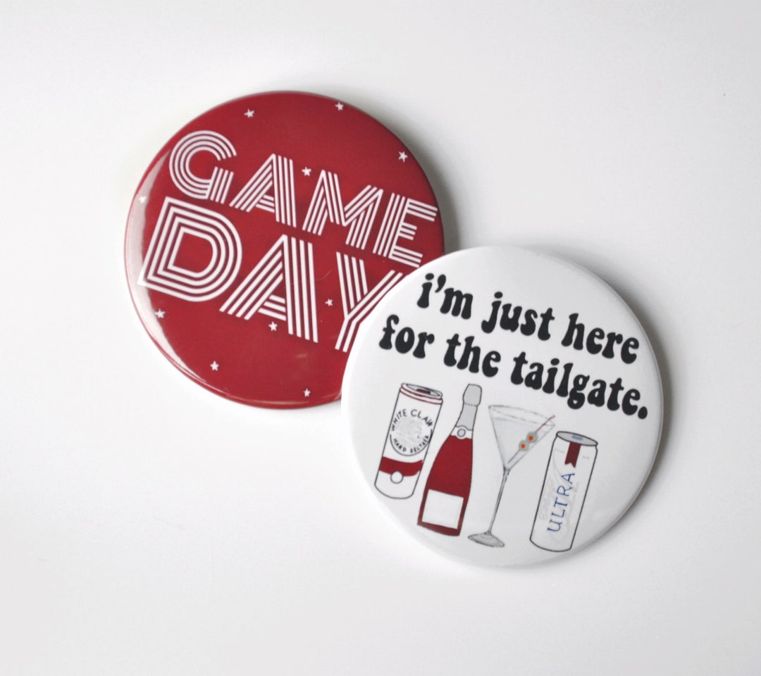 Maroon Game Day Tailgate Buttons | Game Day Pins | College Football ...