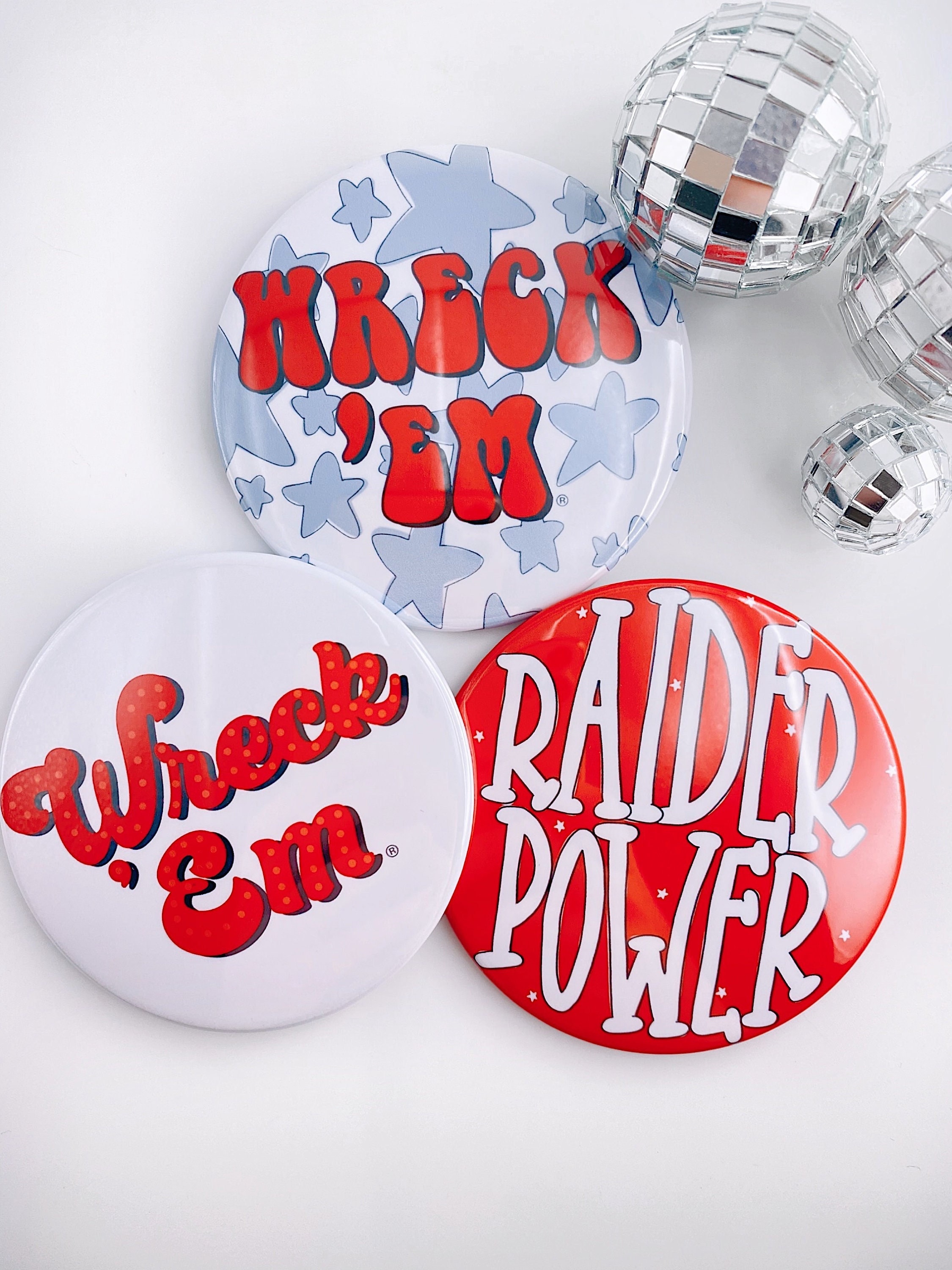 TEXAS TECH Game Day Buttons Gameday Pins College Football - Etsy