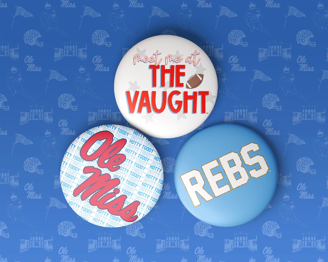 Ole Miss Game Day Buttons | Gameday Pins | College Football | Tailgate ...