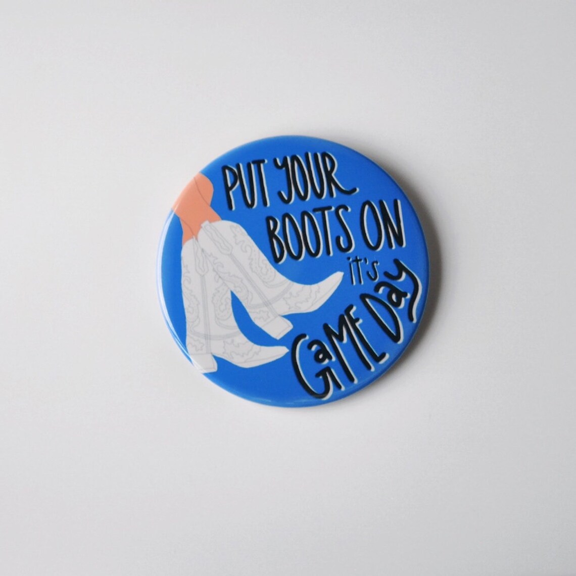 Blue Game Day Tailgate Buttons Game Day Pins College - Etsy