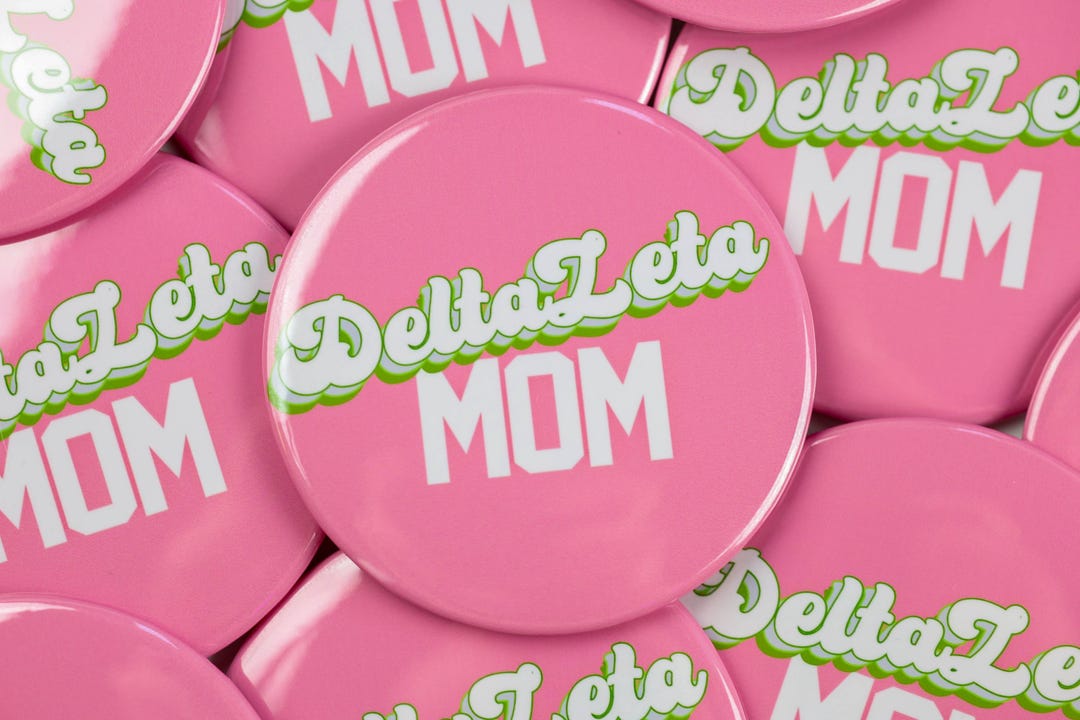 Delta Zeta Mom Game Day Tailgate Buttons | Game Day Pins | College ...