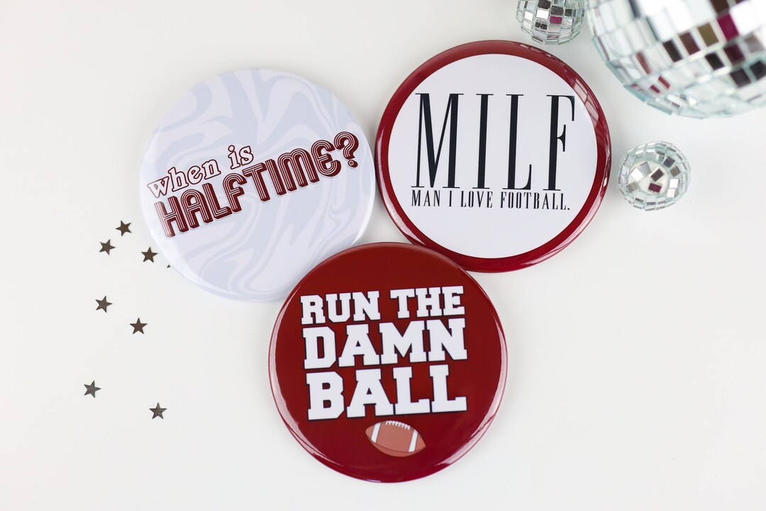 Maroon Game Day Tailgate Buttons | Game Day Pins | College Football ...