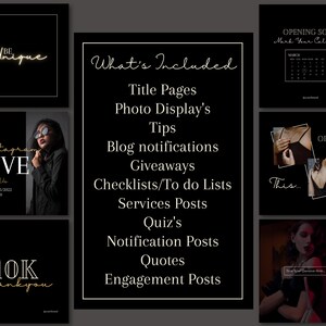 Luxury Dark Minimal Instagram Templates Posts Stories, Black Canva ...
