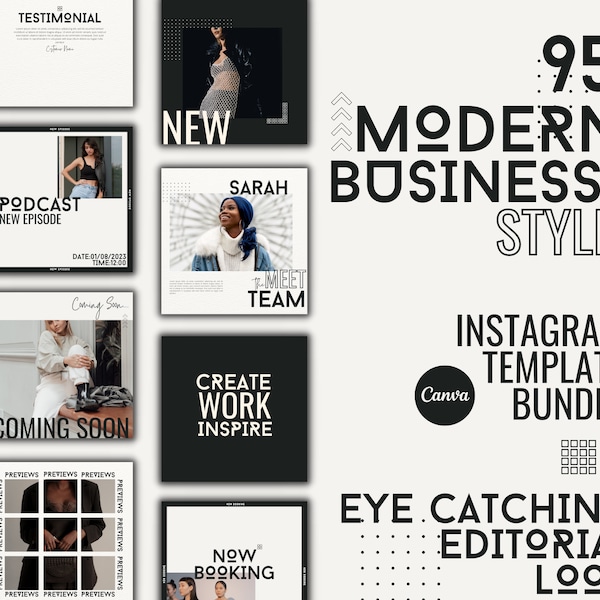 124 White & Gold Girl Boss Instagram Templates, Lady Boss IG Template ...