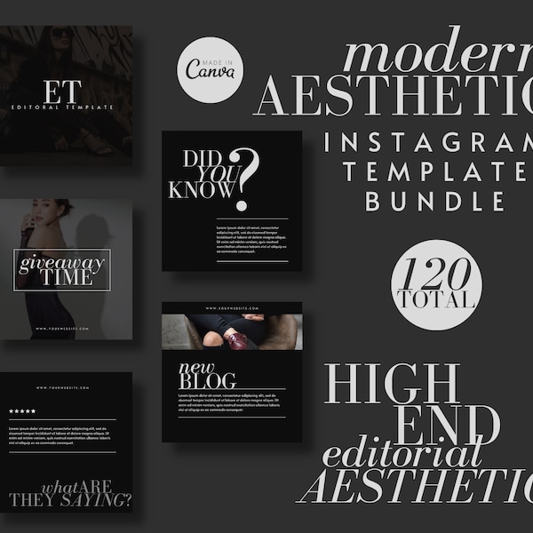Instagram Magazine Template - Etsy