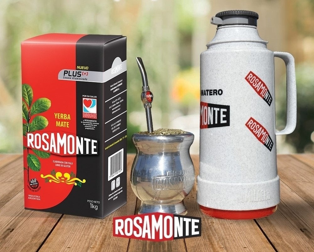 Rosamonte Yerba Mate 1kg Natural Loose-leaf Tea/health Argentine Drink ...