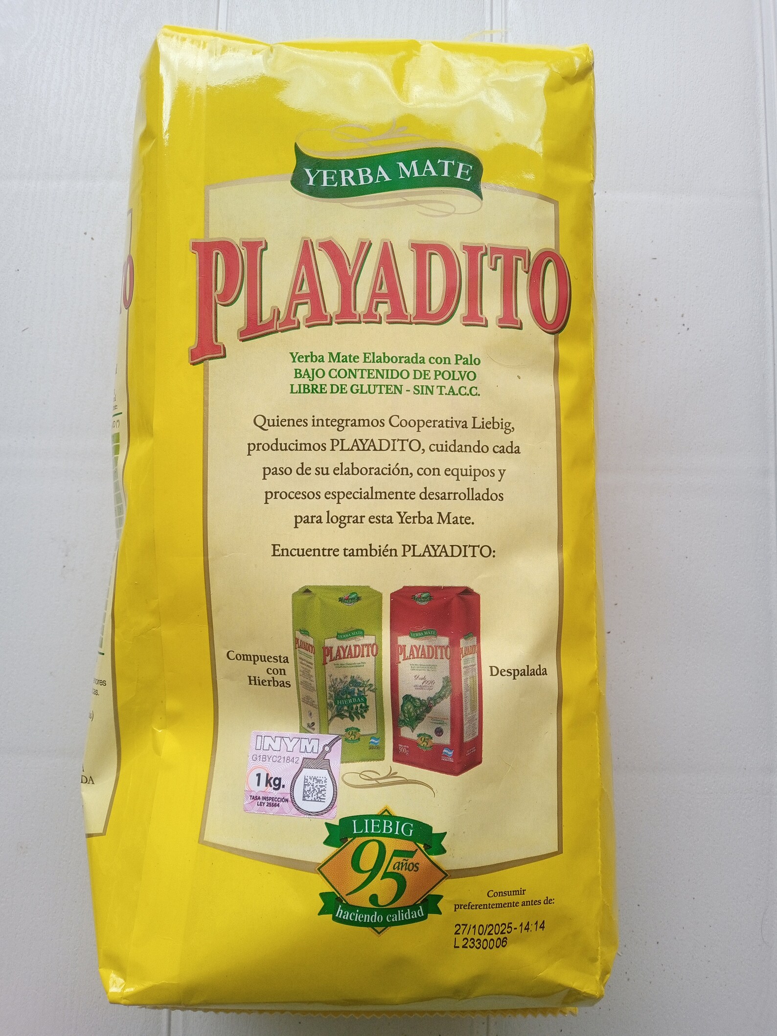 Playadito Yerba Mate 1kg Natural Loose-leaf Tea/health Argentine Drink ...