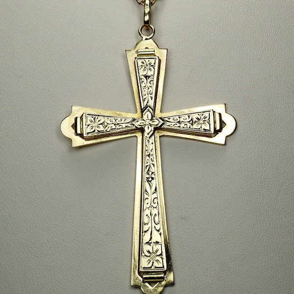 French Cross Pendant - Etsy