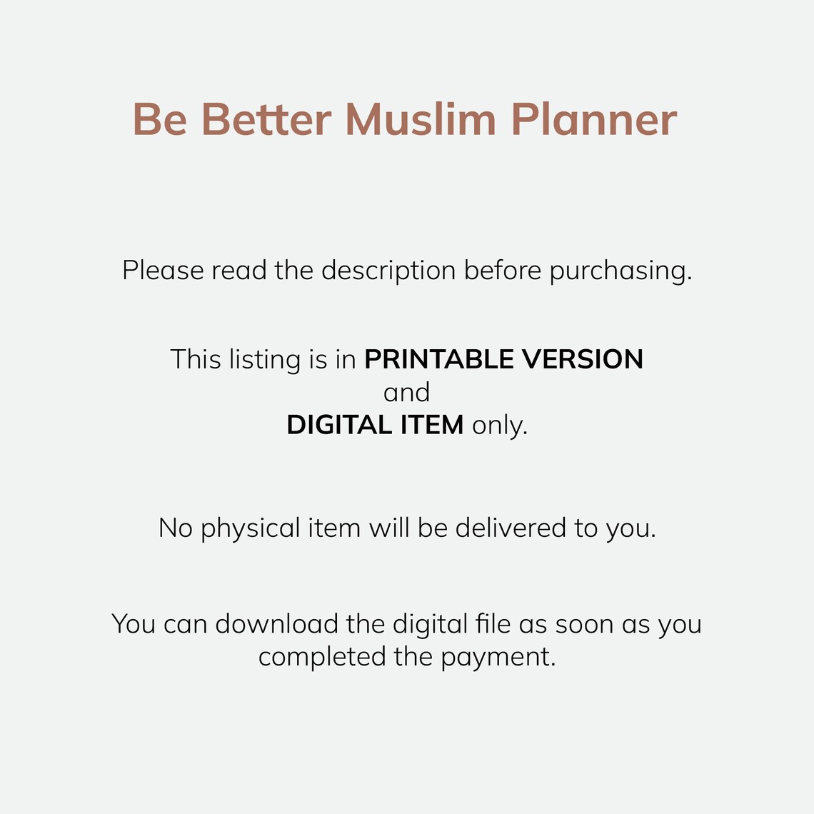 Muslim Planner Printable Planner Salah Tracker Quran - Etsy