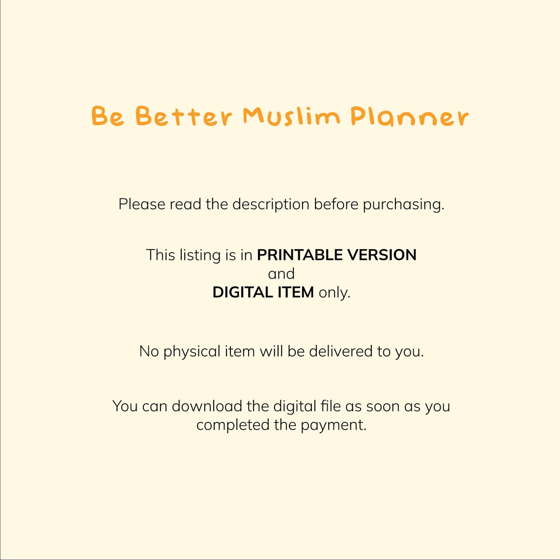 Muslim Planner Islamic Planner Printable Planner Daisy | Etsy