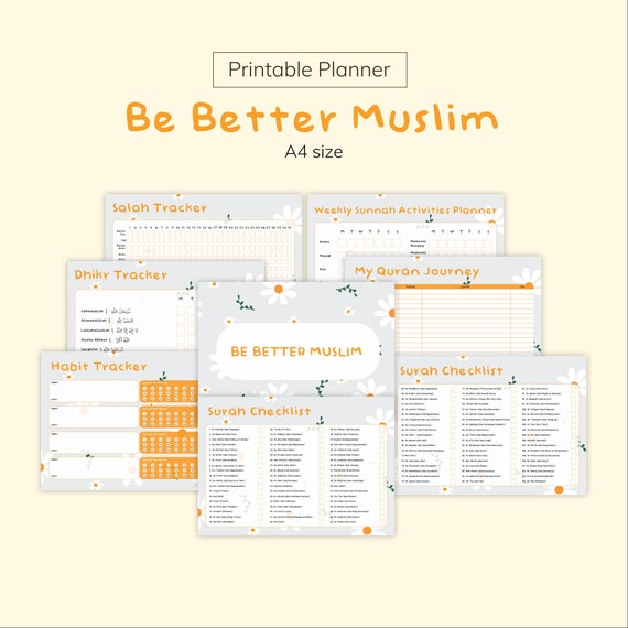 Muslim Planner Islamic Planner Printable Planner Daisy | Etsy