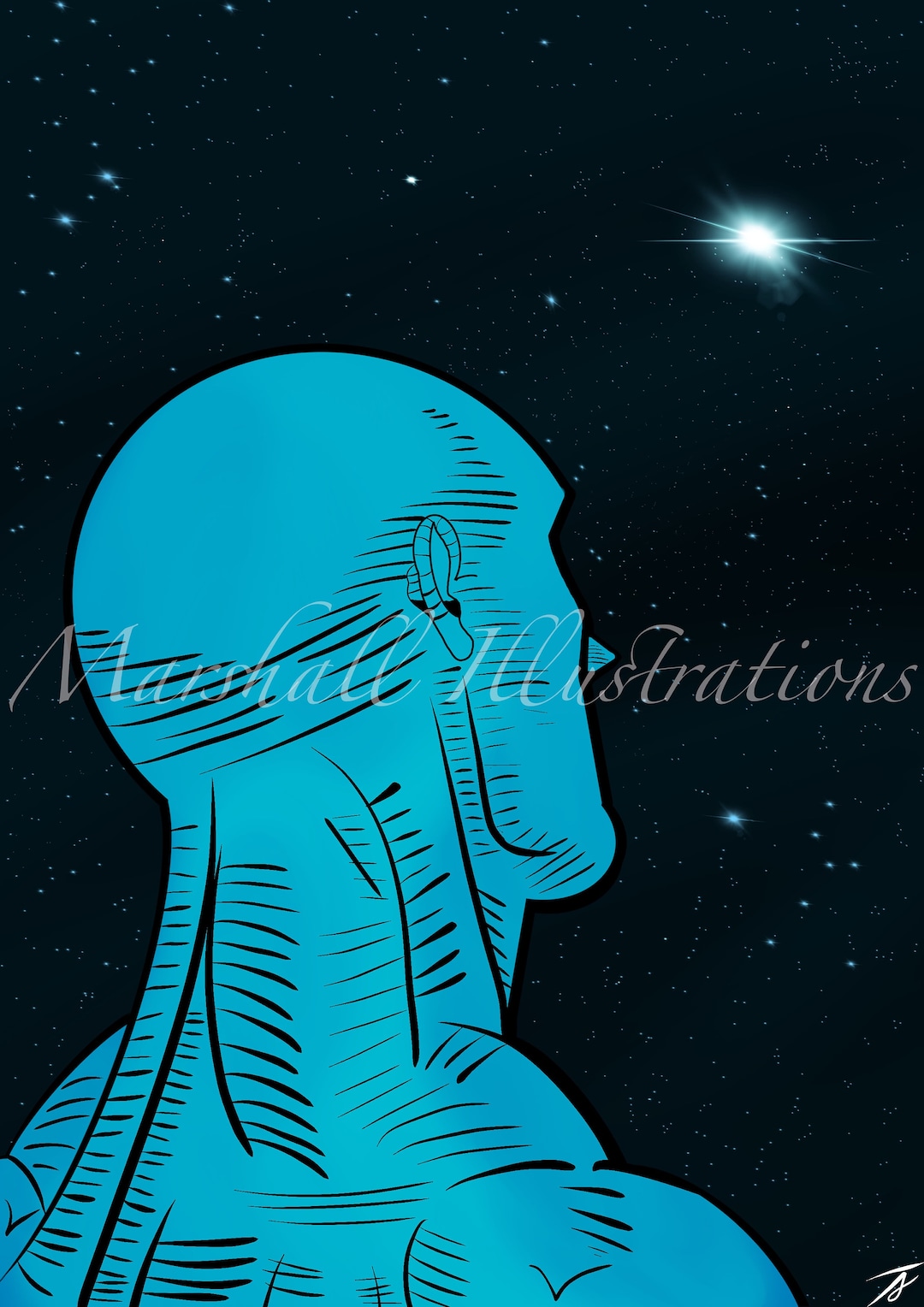 I Am Tired of Earth. Dr Manhattan Digital Art Print. - Etsy
