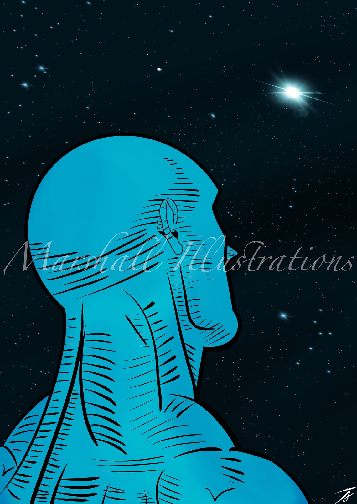 I Am Tired of Earth. Dr Manhattan Digital Art Print. - Etsy
