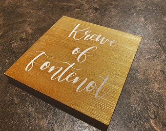 Krewe Name and Year Glitter Transfer for Mardi Gras Throws SCRIPT FONT ...