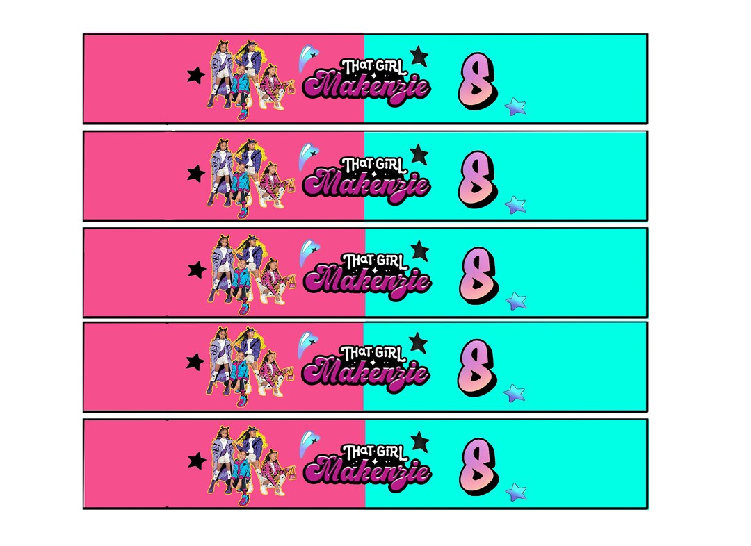 That Girl Lay Lay 'ultimate' Water Bottle Labels (digital) - Etsy