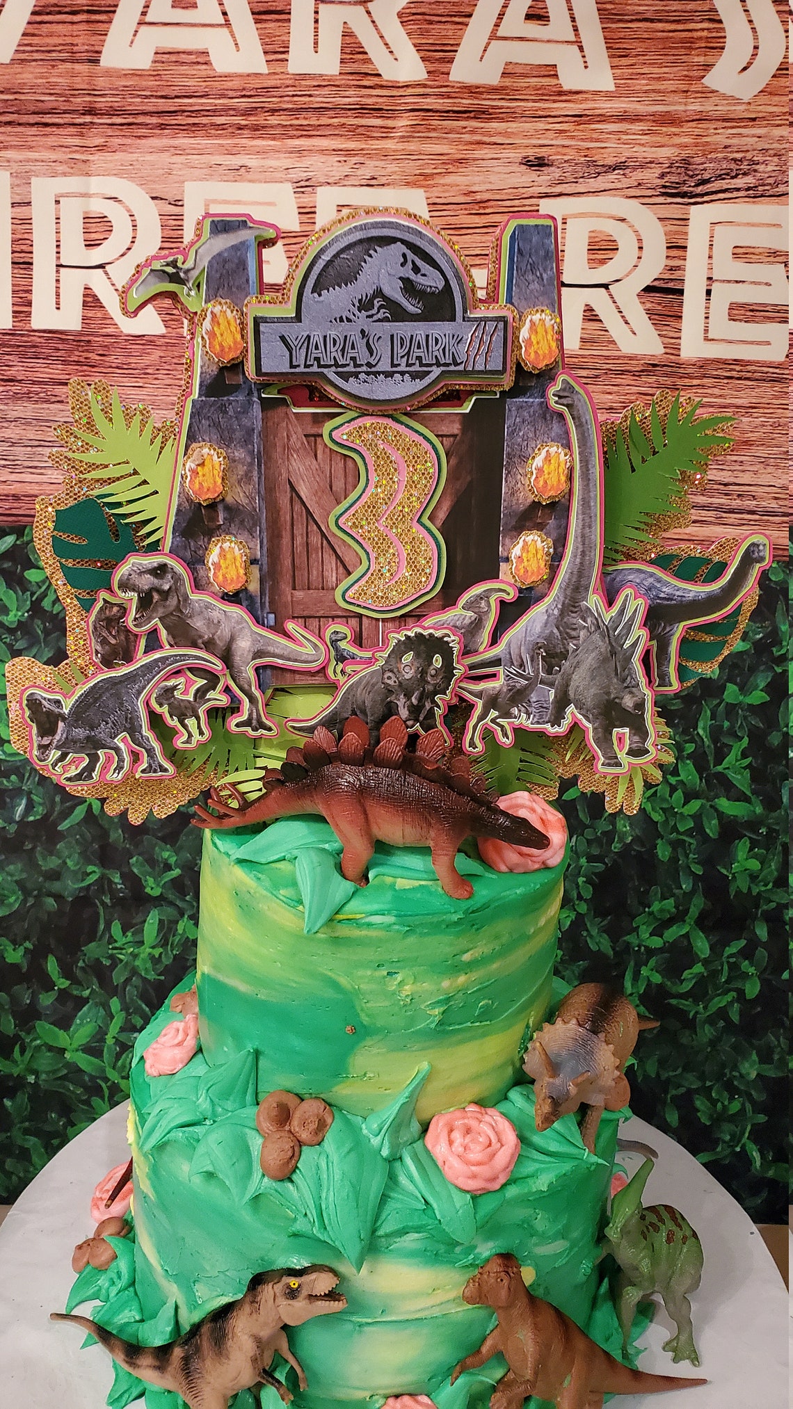 Jurassic World Ultimate 3-D Cake Topper | Etsy