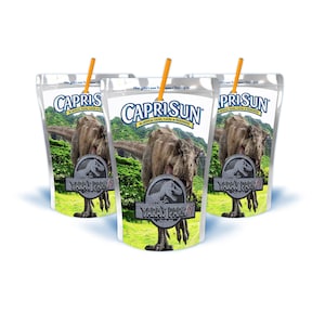 Jurassic World Custom Capri Sun Labels (digital) - Etsy