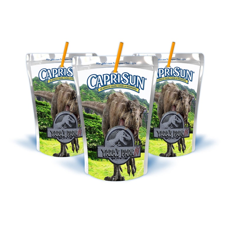 Jurassic World Custom Capri Sun Labels - Etsy