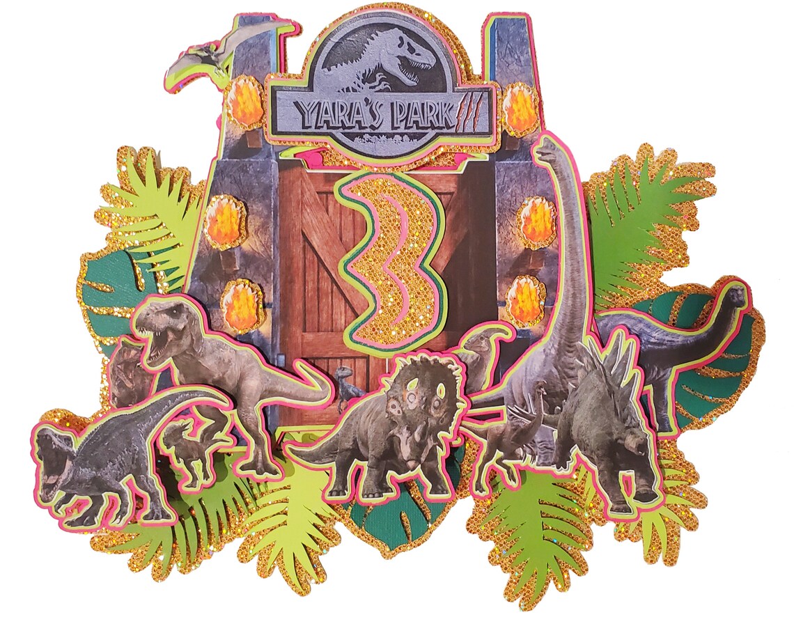 Jurassic World Ultimate 3-D Cake Topper | Etsy