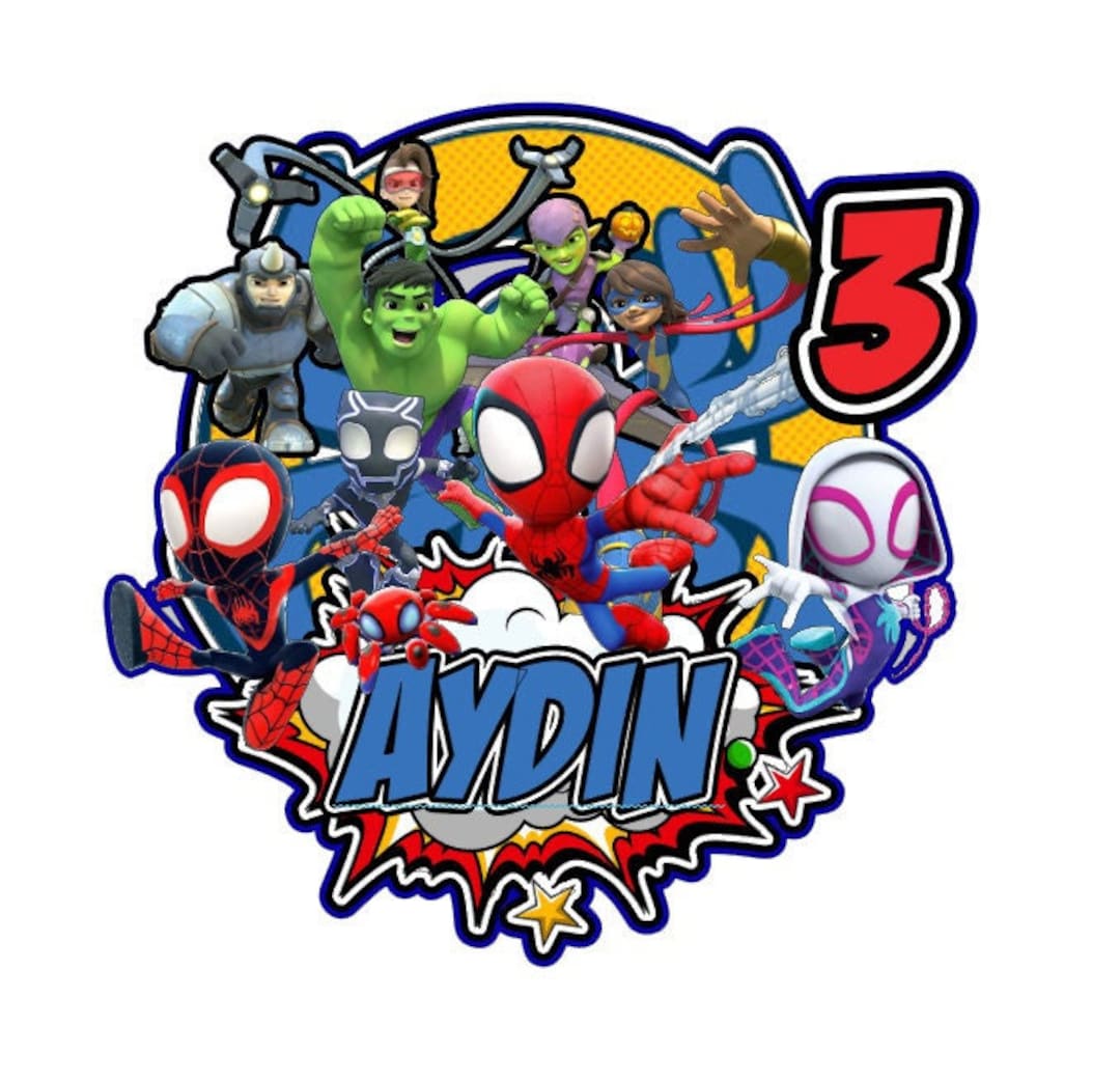 Spidey and His Amazing Friends Cake Topper - Etsy