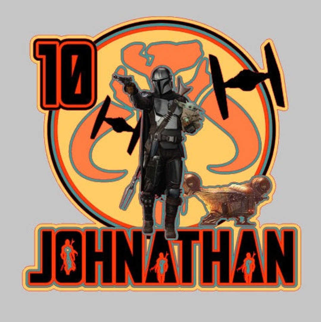 The Mandolorian Custom 3-D Cake Topper - Etsy