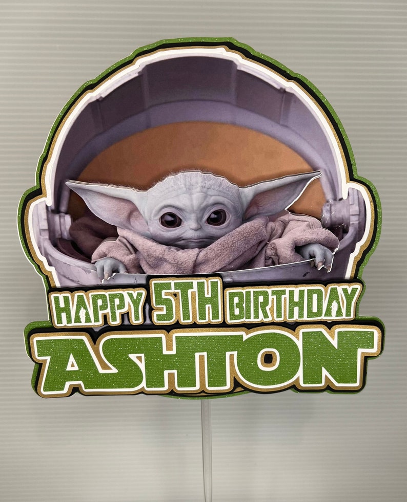Grogu baby Yoda Cake Topper - Etsy UK