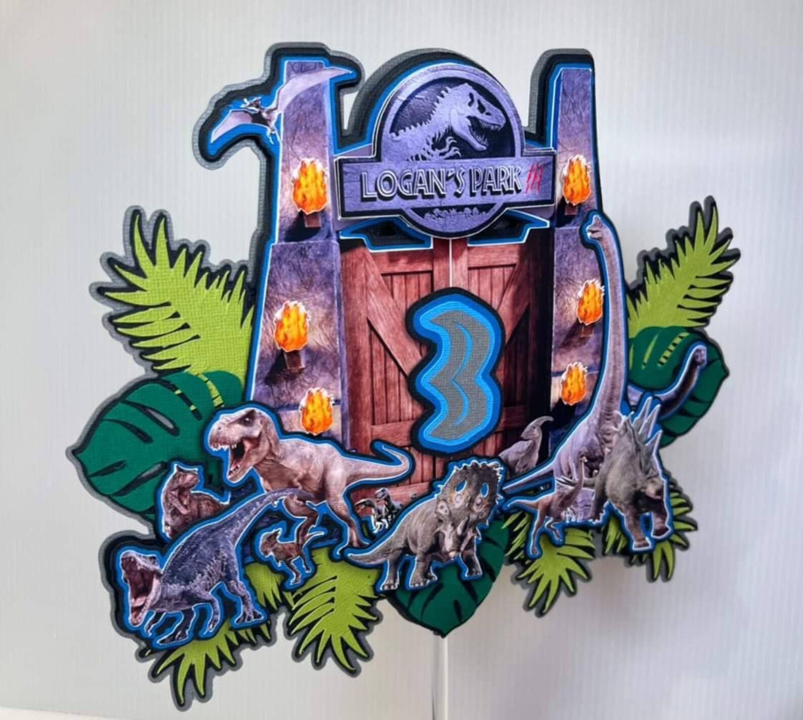 Jurassic World Ultimate 3-D Cake Topper - Etsy