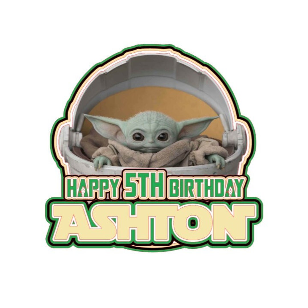Grogu baby Yoda Cake Topper - Etsy