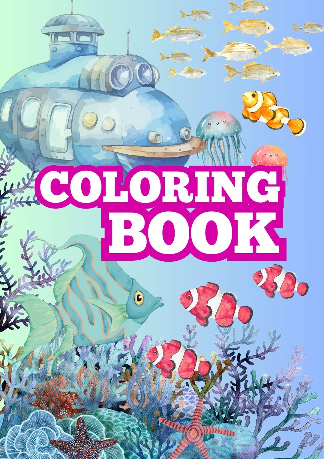 Underwater Coloring Pages – Printable Coloring Sheets for Kids & Adults ...