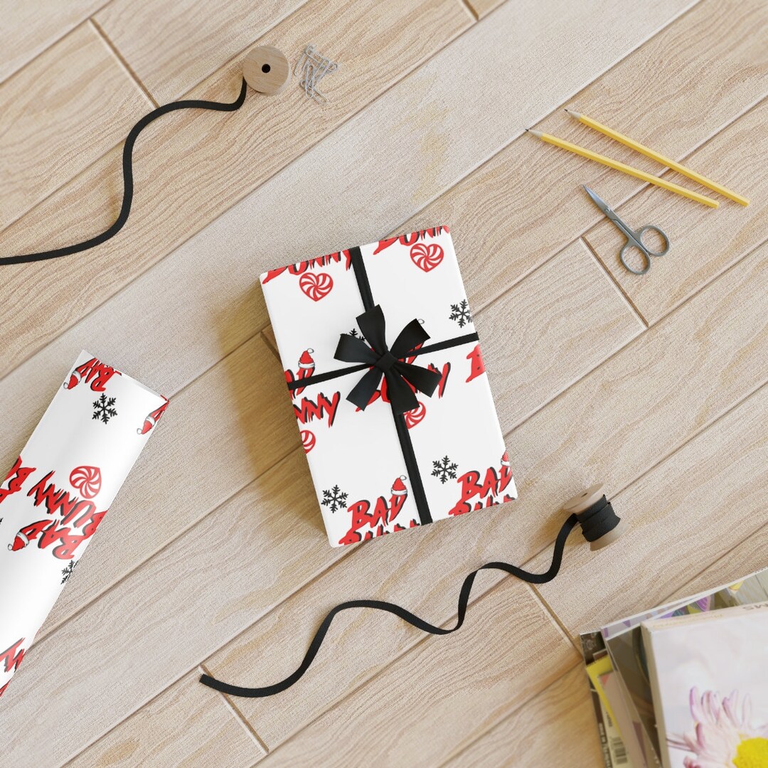 Bad Bunny Gift Wrap Paper, Bad Bunny, El Conejo Malo Gift Wrapping ...
