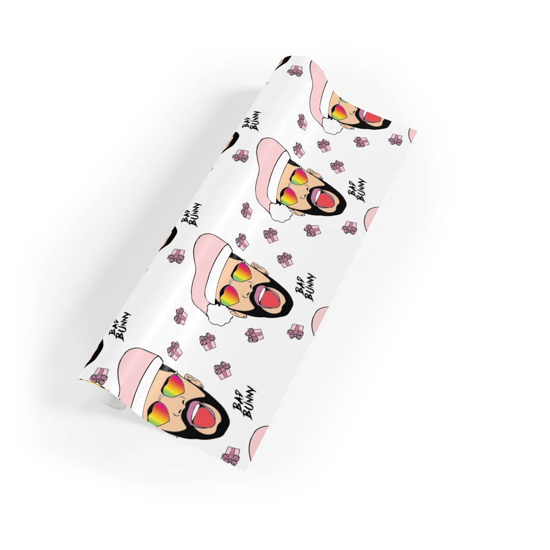 Bad Bunny Gift Wrap Paper, Bad Bunny, El Conejo Malo Gift Wrapping ...
