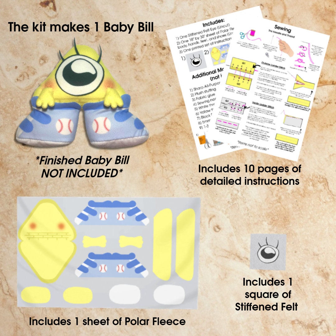 Fabric & Instructions for Baby Bill Cipher Plush - Etsy