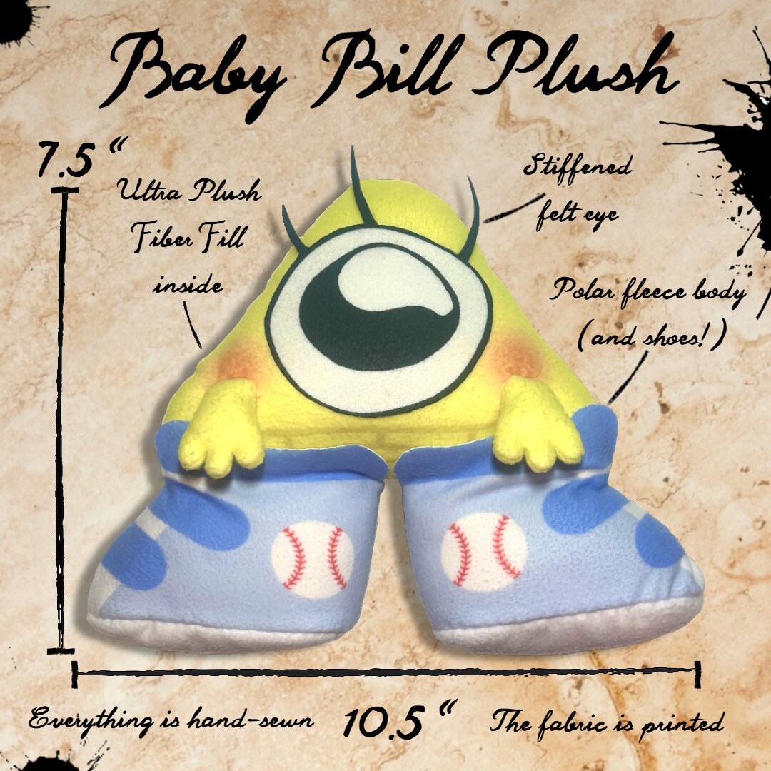 Peluche de bebé Bill Cipher - Etsy México