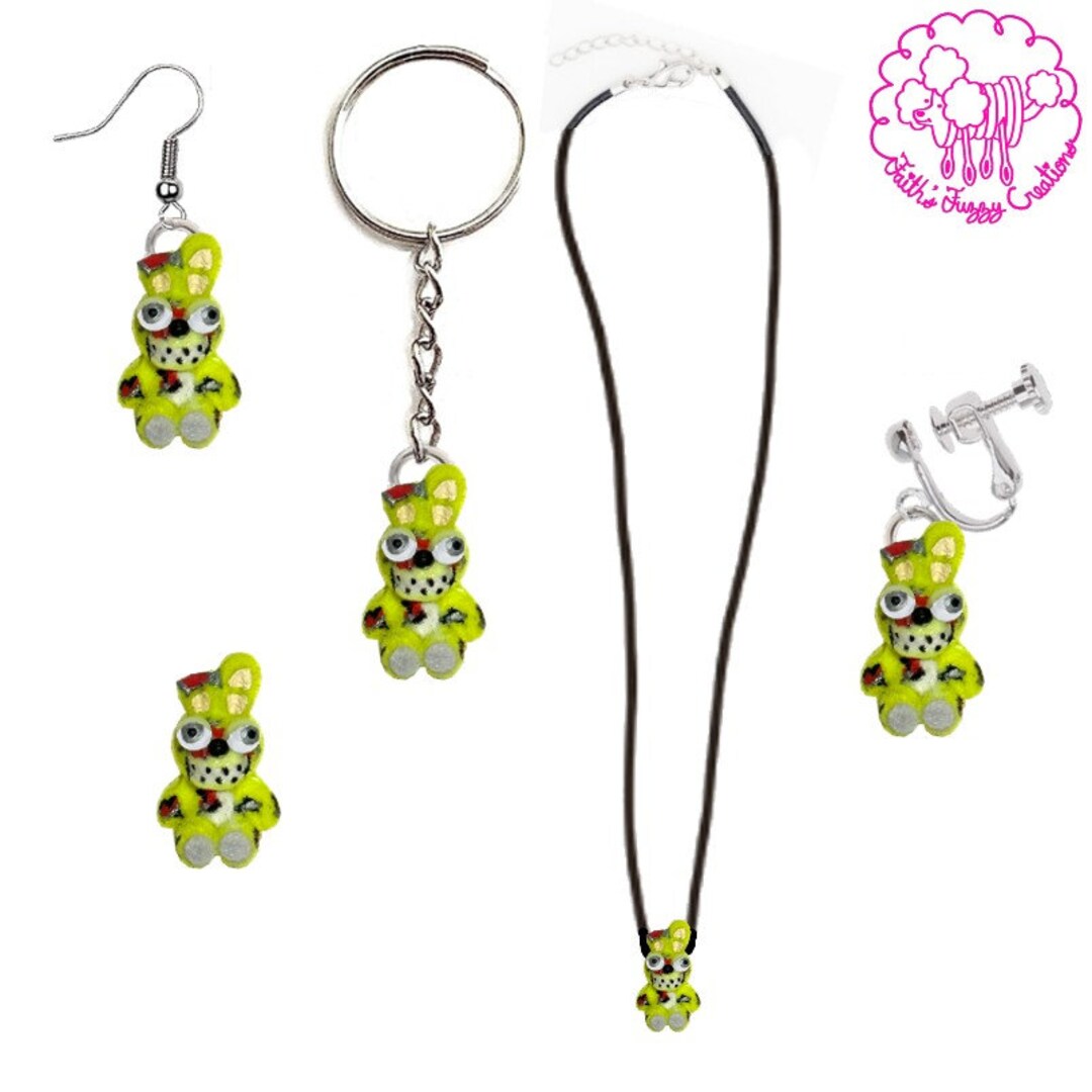 Springtrap Earrings/keychains/clip-ons/necklace/figurine - Etsy